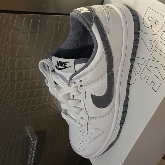 Nike | Shoes | Custom Grey And White Nike Dunks | Poshmark
